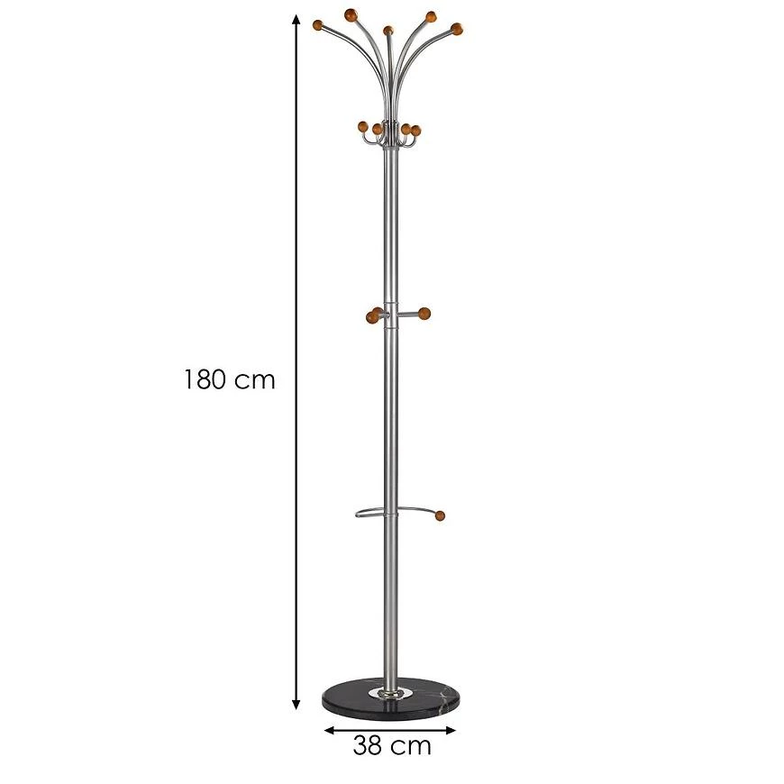 Vešalica W46 38x38x180 srebrna
