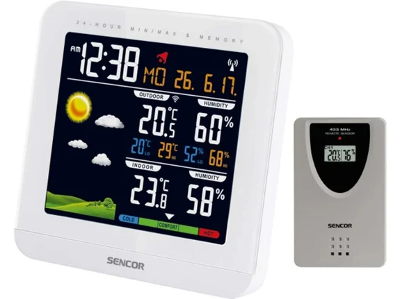 Smart meteorološka stanica SENCOR SWS 5600 bela