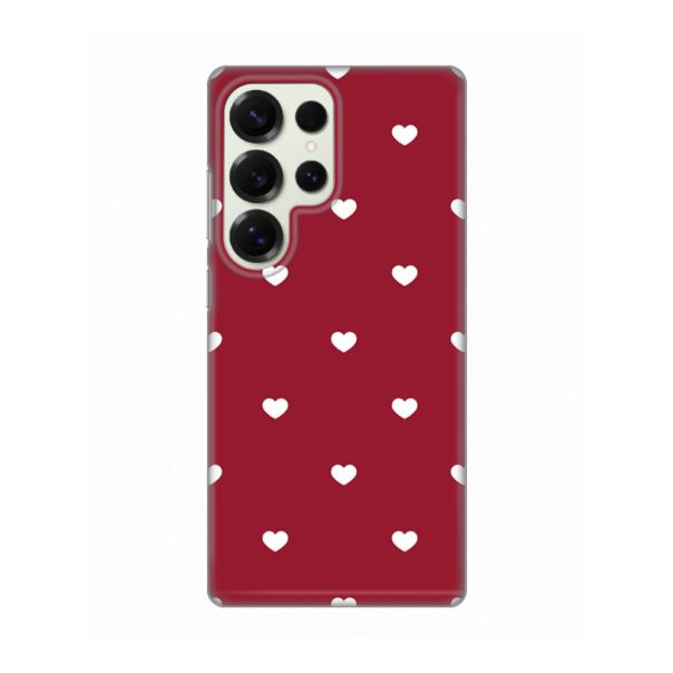 Maska za Samsung S938B Galaxy S25 Ultra Burgundy Hearts Silikonska Print Skin