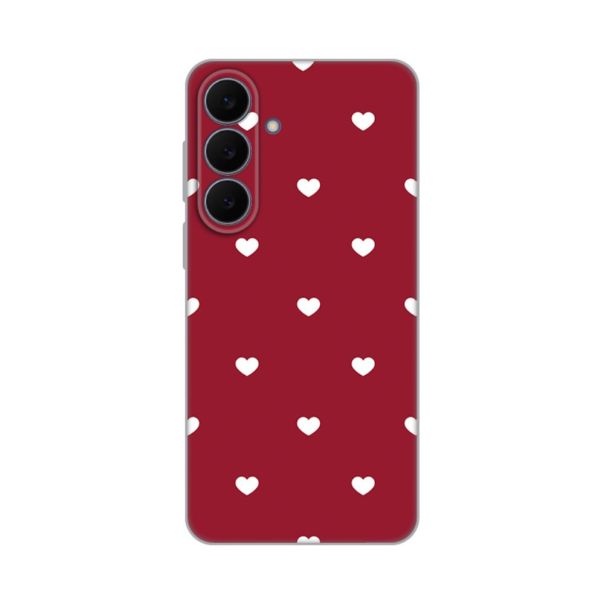 Maska za Samsung S731B Galaxy S25 Fe Burgundy Hearts Silikonska Print Skin