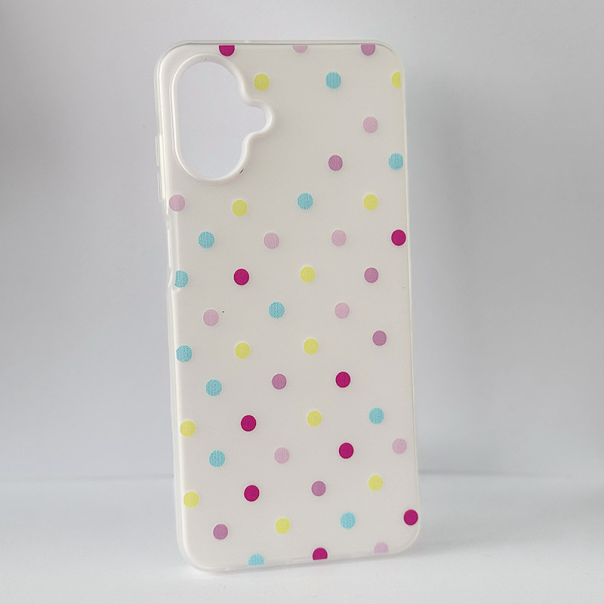 Maska za Samsung A07/ A075F Candy Dots bela