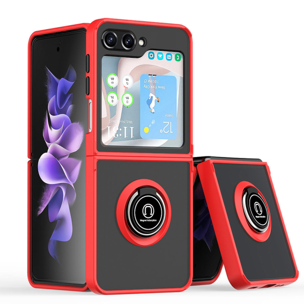 Maska za Samsung Galaxy Z Flip 6 5G Frosted Shockproof crvena
