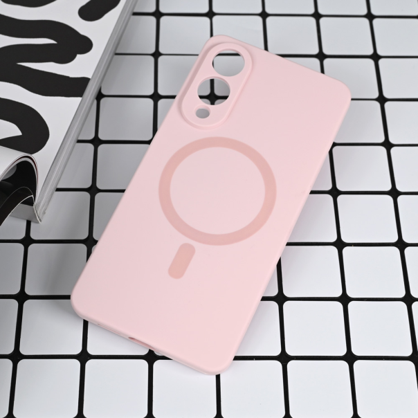 Maska za S25 Edge Magsafe Pure color za Samsung S937B Galaxy roze
