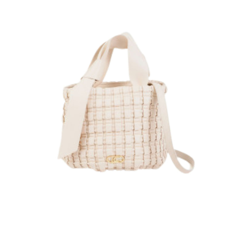 Ženska torba Lola Small bag in woven material with bow detail