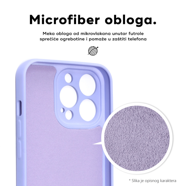 Maska za Samsung Galaxy S24 Plus Teracell Soft Velvet ljubičasta