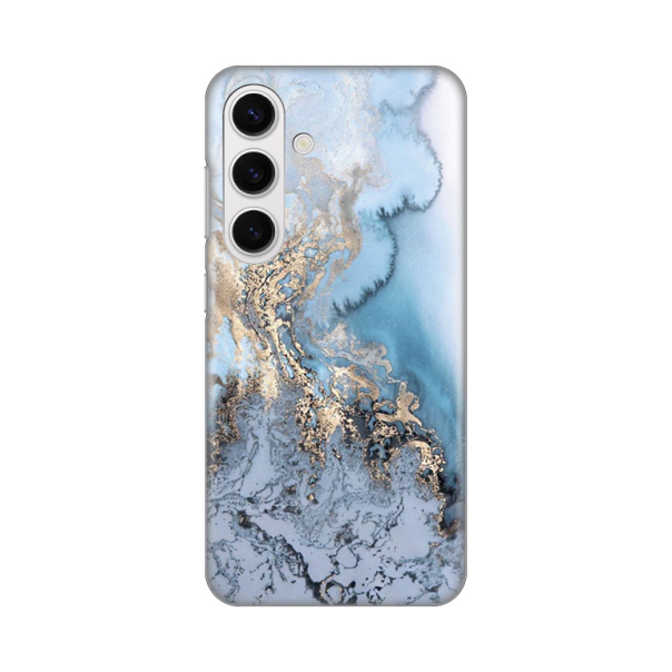 Maska za Samsung Galaxy S24 Blue Gold Marble Silikonska Print