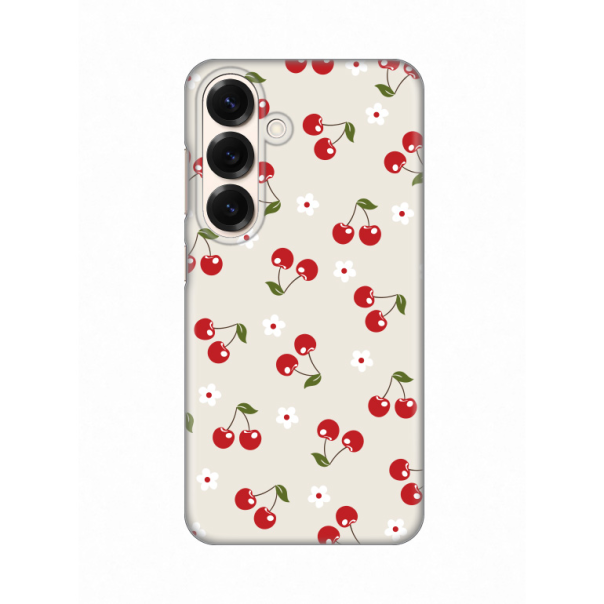 Maska za Samsung Galaxy S25 Cherry and Flowers Silikonska Print