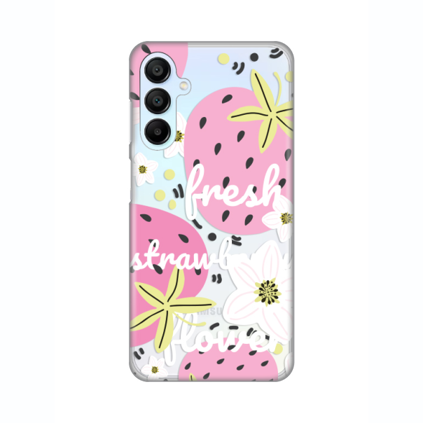 Maska za Samsung Galaxy A15 5G Fresh Silikonska Print Skin Pink