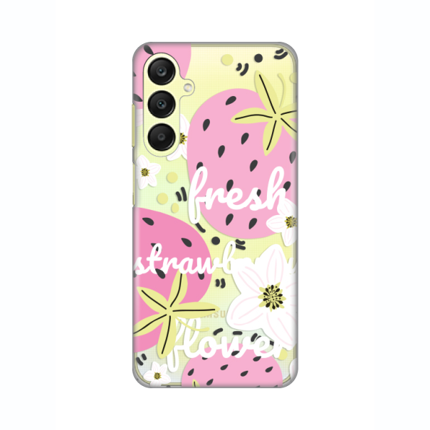 Maska za Samsung Galaxy A25 5G Fresh Silikonska Print Skin Pink