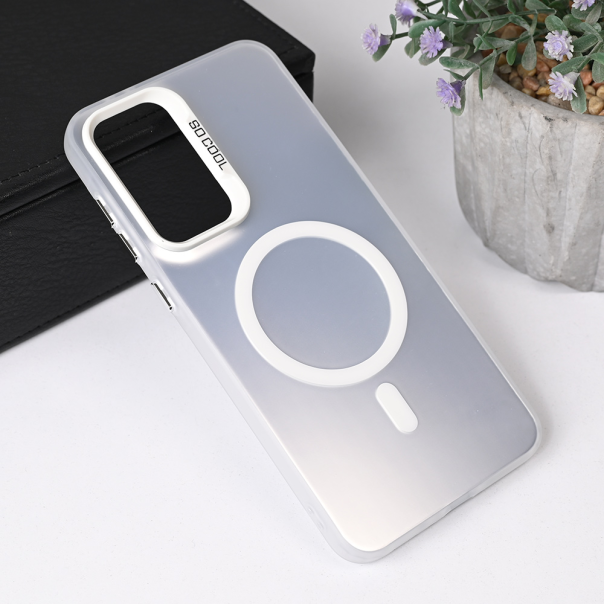 Maska za Samsung Galaxy A56 5G Magsafe Clear srebrna