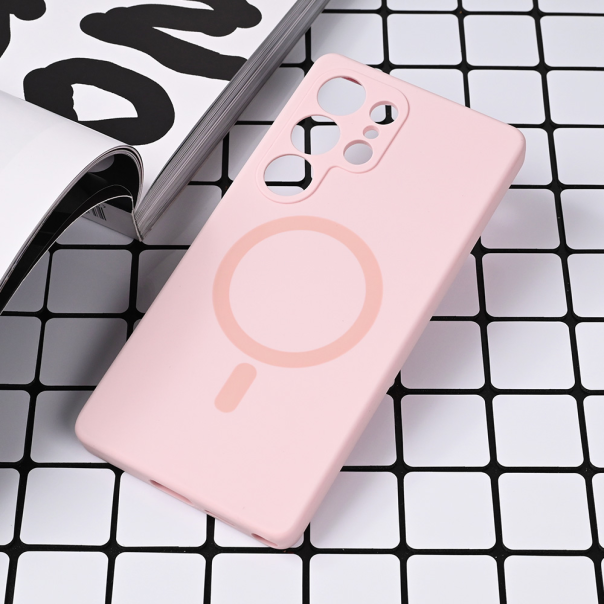Maska za Samsung Galaxy S25 Ultra Magsafe Pure color roze