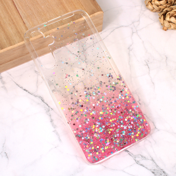 Maska za Samsung Galaxy A15 5G Silikonska Glitter roze