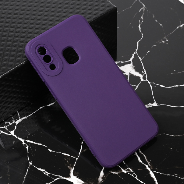 Maska za Samsung Galaxy A40 mat Teracell Giulietta tamno ljubičasta