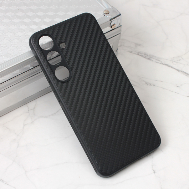 Maska za Samsung Galaxy S24 Carbon fiber crna