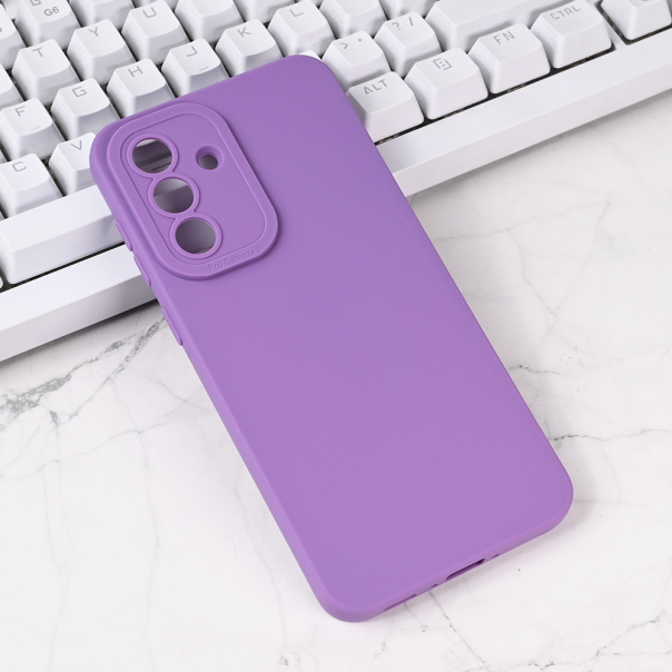 Maska za Samsung Galaxy A56 5G Silikon Pro Camera ljubičasta