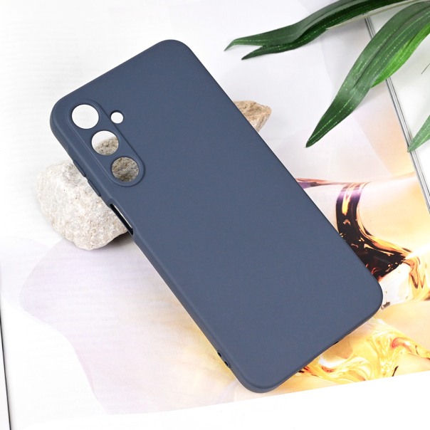 Maska za Samsung Galaxy A16 Teracell Soft Velvet tamno plava