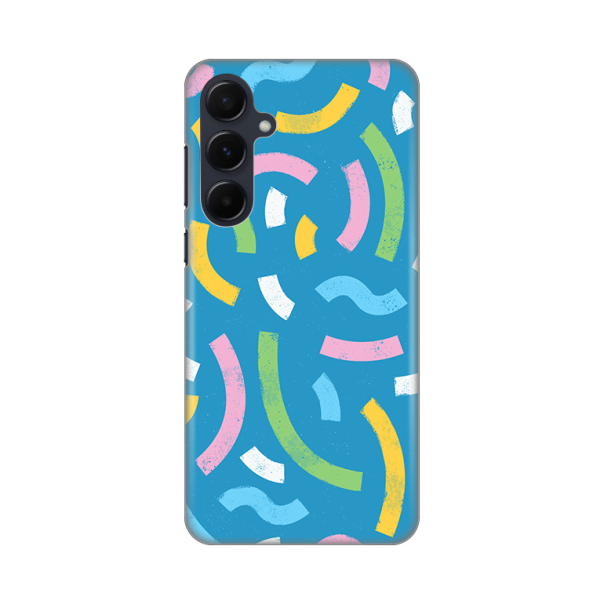Maska za Samsung Galaxy A55 5G Happy Lines blue Silikonska Print
