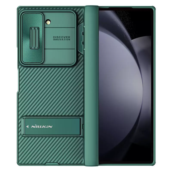 Maska za Samsung Galaxy Z Fold 6 (with stand) Nillkin CamShield Fold zelena