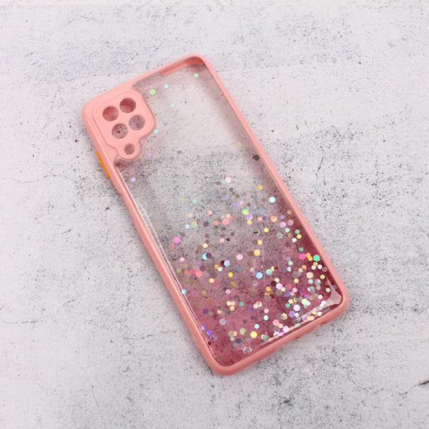 Torbica Frame Glitter za Samsung A125F Galaxy A12 roze