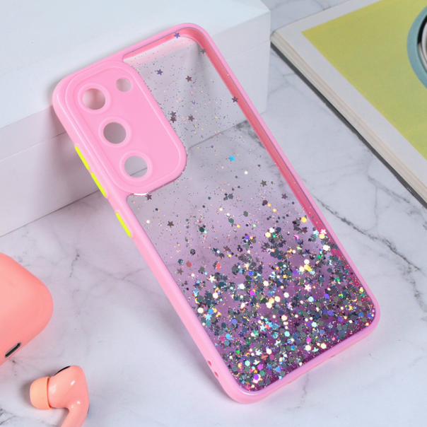 Torbica Frame Glitter za Samsung S911B Galaxy S23 roze