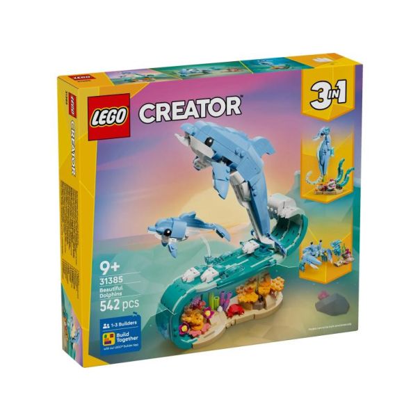 LEGO 31385 Morske životinje: Lepi delfini