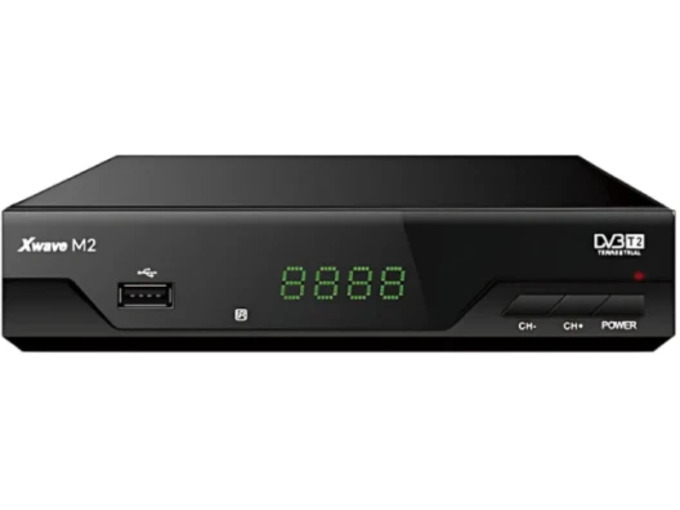 Set Top BOX Xwave M2 DVB-T2 LED/scart/HDMI/RF in-out/USB/media player/metalno kućište