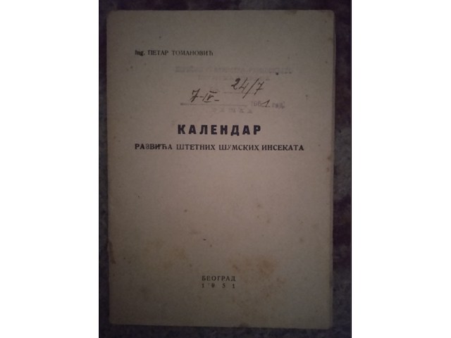 Kalendar razvića štetnih šumskih insekata