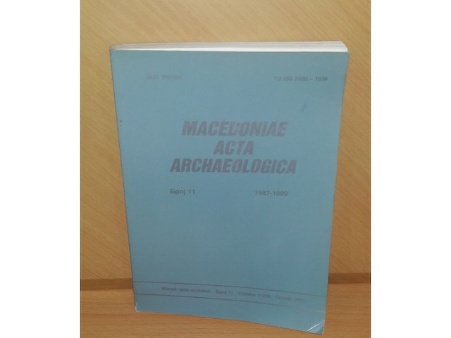 MACEDONIAE ACTA ARCHAEOLOGICA 11