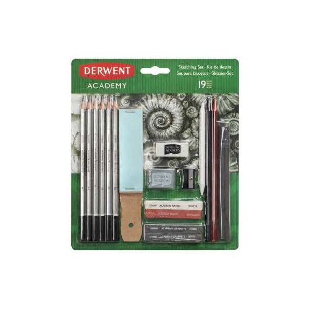 DERWENT Set za skiciranje Olovka grafitna pk6+pribor Academy 2300365 blister