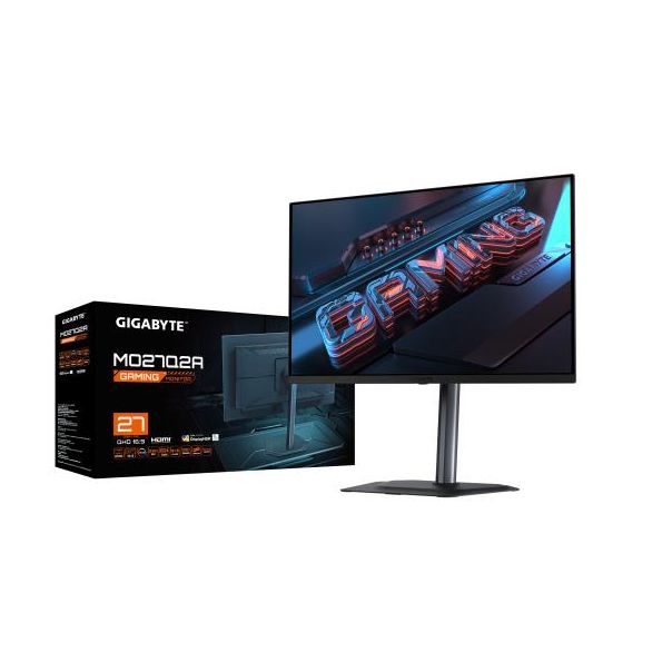 GIGABYTE Gaming monitor 27" 280Hz QHD 2560x1440 QD-OLED AI-based OLED Care