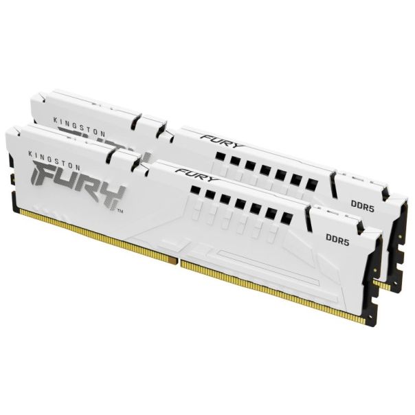 KINGSTON DDR5 64GB (2x32GB) 6000MHz CL36 DIMM [FURY Beast] White EXPO