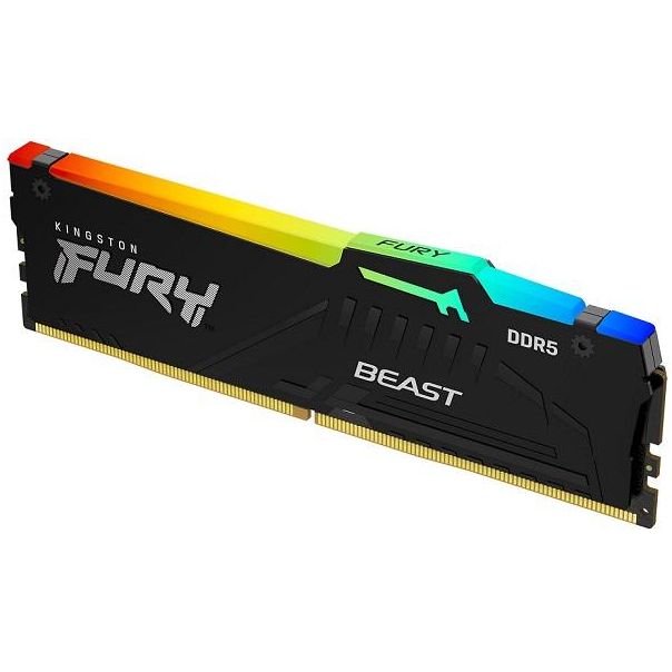 KINGSTON DIMM DDR5 32GB 5200MT/s KF552C40BBA-32 Fury Beast RGB