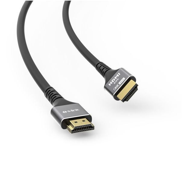 S-LINK Kabl SLX-HD4K10 HDMI na HDMI M/M v2.0 4K/30Hz Metal 10m