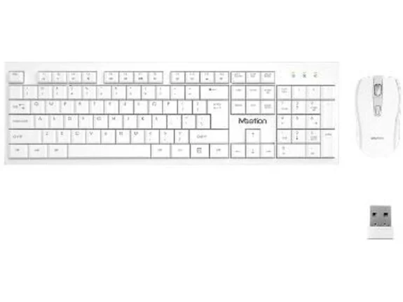 Meetion Set 2u1 Bežična Silent tastatura 2.4GHZ + Bežični miš C4120LITWH