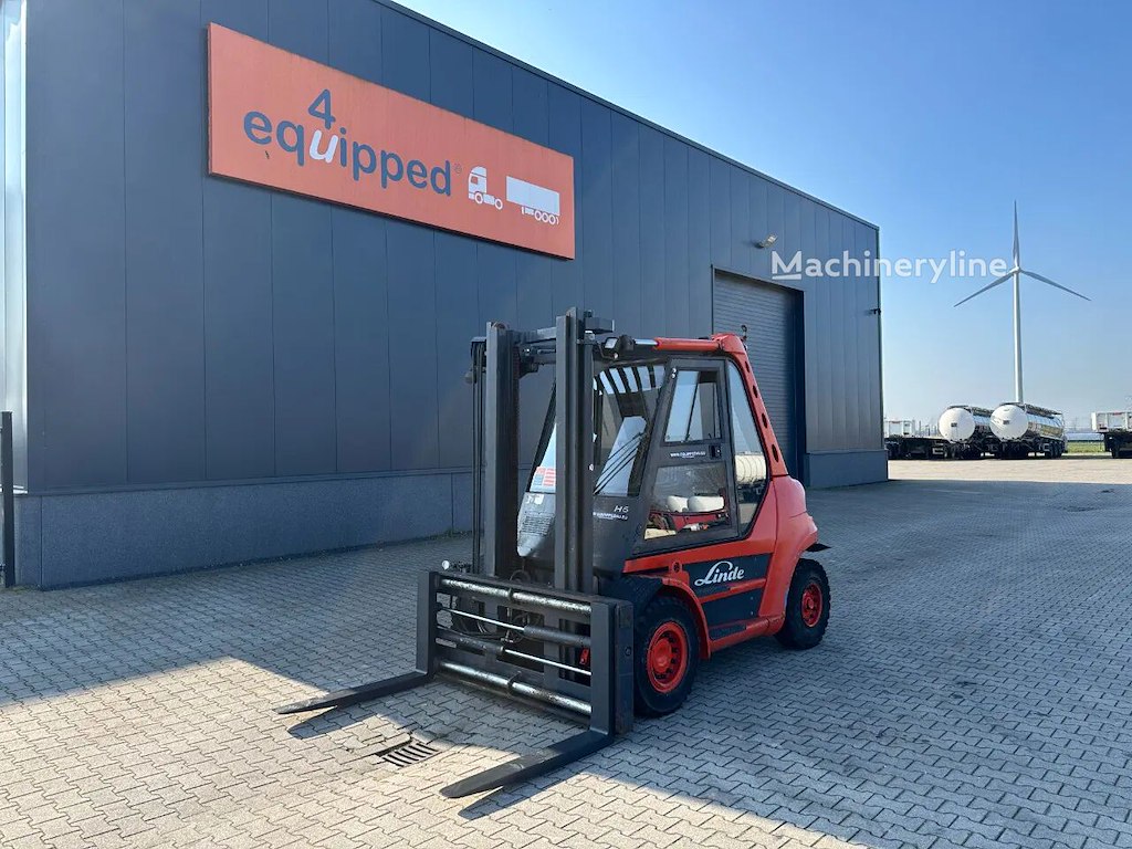 Linde H60D-02 / fork positioner / 6.000kg / duplex / 6 cil. Deutz dies dizel viljuškar