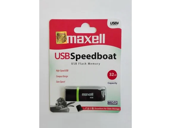 Maxell USB speedboat 2.0 black 32GB