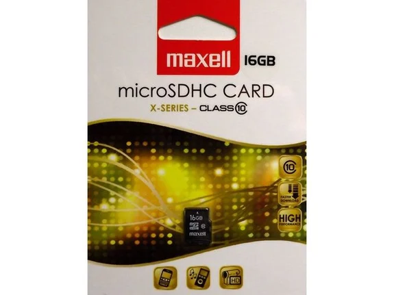 Maxell Micro SDHC 16GB x-series+adapter, class 10