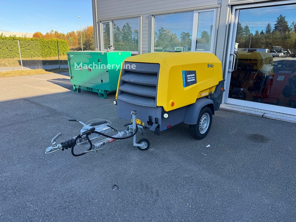 Prodaje se Atlas Copco E-Air H185 VSD – Elektrisk kompressor, 12 bar mobilni kompresor na aukciji