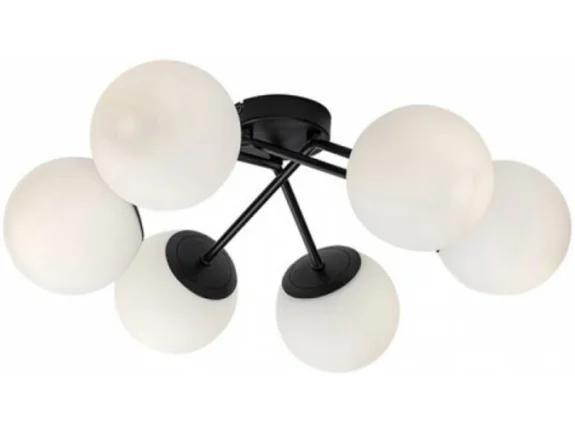 Rabalux Plafonjera Meduza E14 6x MAX 20W mat crno (71294)