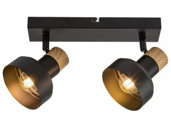 Rabalux Spot rasveta Saskia E14 2x MAX 15W crna (73056)