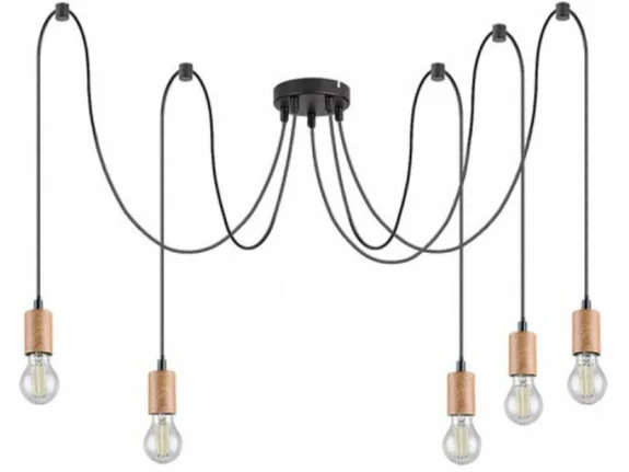 Rabalux Visilica Dollien E27 5x MAX 60W mat crno (72075)