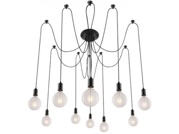 Rabalux Visilica Caspar E27 10x MAX 60W mat crno (2224)