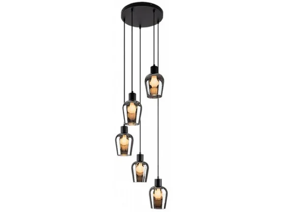 Rabalux Visilica Florian E27 5x MAX 40W mat crno (72272)