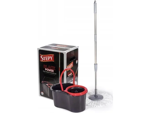 Stepy Black Power – rotacioni mop sa kantom