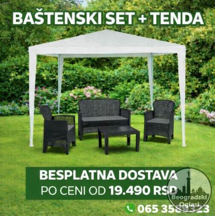 Set za dvorište + TENDA – 19.490 RSD uz BESPLATNU DOSTAVU!