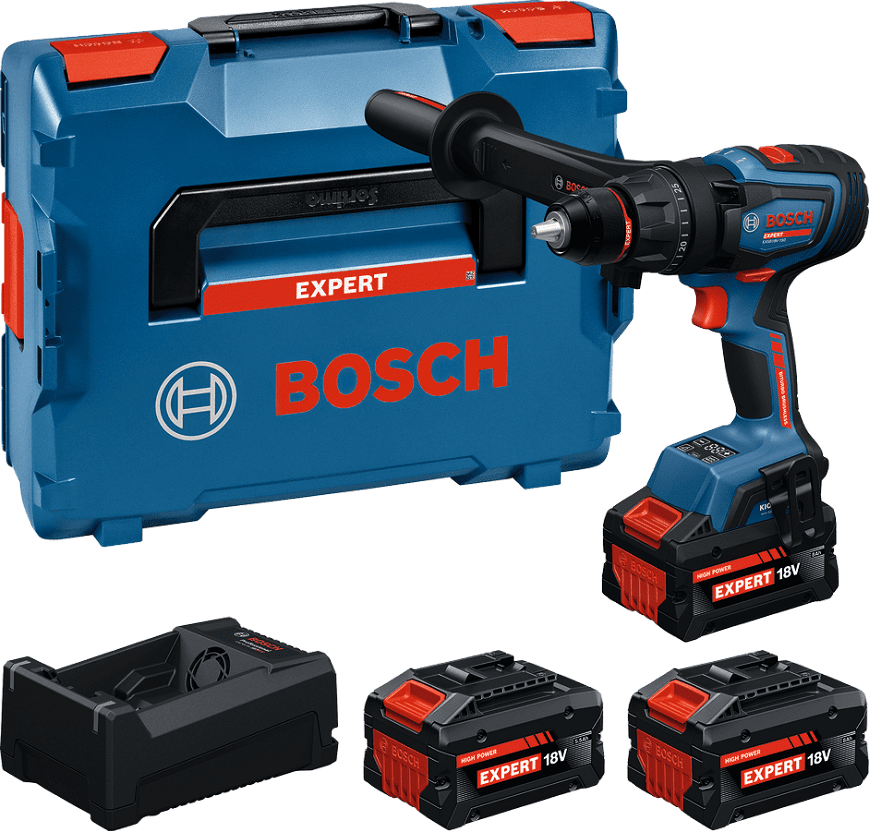 Bosch EXPERT akumulatorska bušilica-odvrtač EXSB18V-150 + 2x8.0ah + 1x5.5Ah baterije + punjač + L-Boxx
