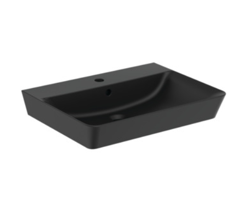 LAVABO CONNECT AIR60 CUBE CRNI MAT E0298V3