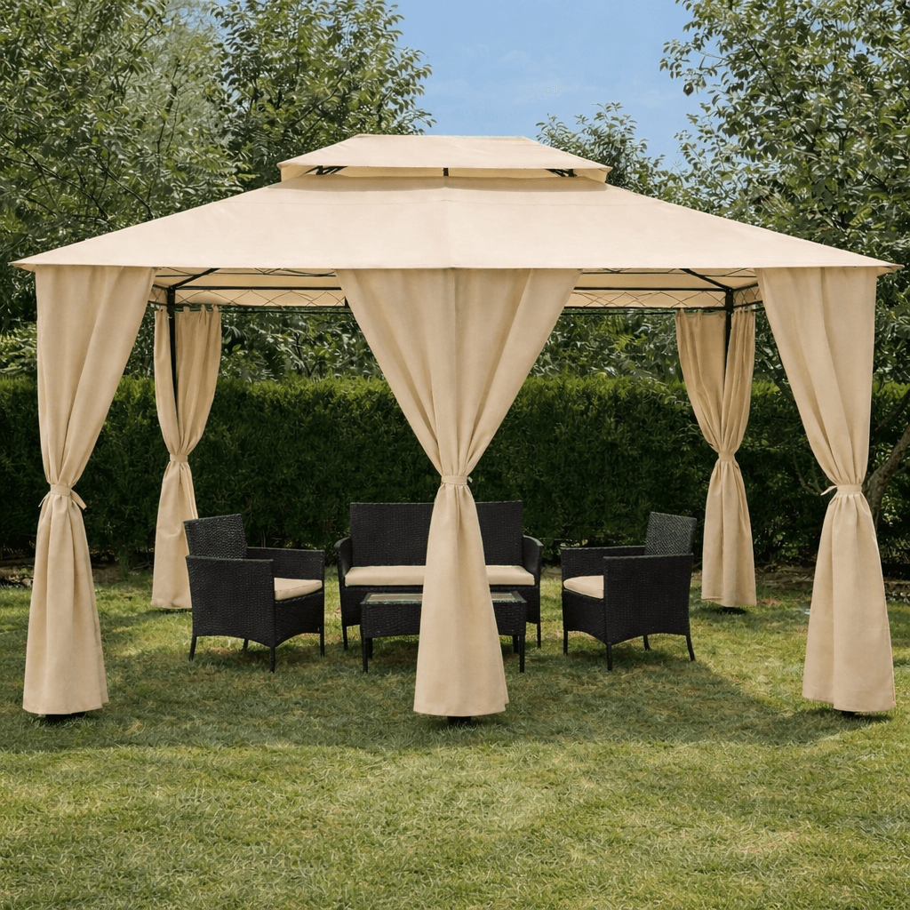 Tenda gazebo Aurelia 4x3x2.7m sa zavesama
