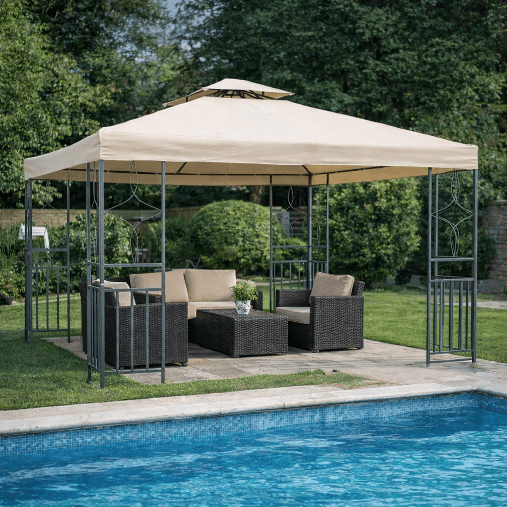 Tenda Gazebo Gardenia 3x3x2.7m sa ojačanom konstrukcijom