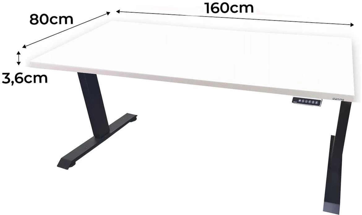 Low model 0 podesivi radni sto 160x80x86 beli